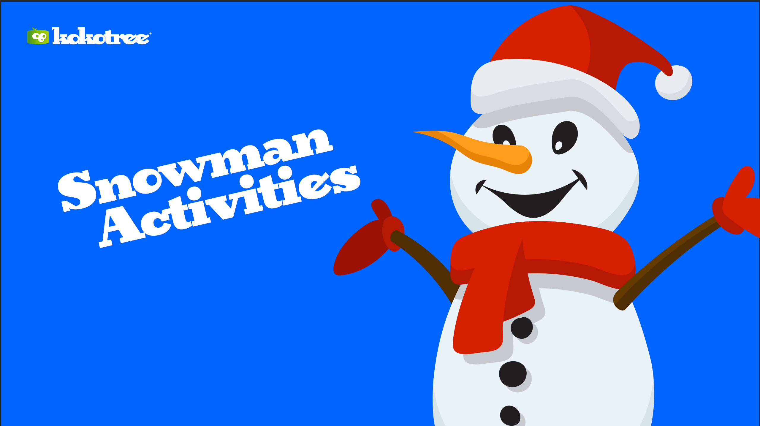 Snowman Activities For Preschoolers - Kokotree