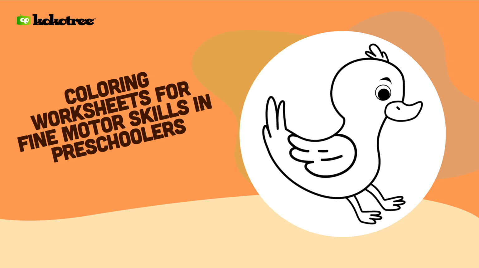 Coloring Worksheets for Preschoolers Fine Motor Skills PDF - Kokotree