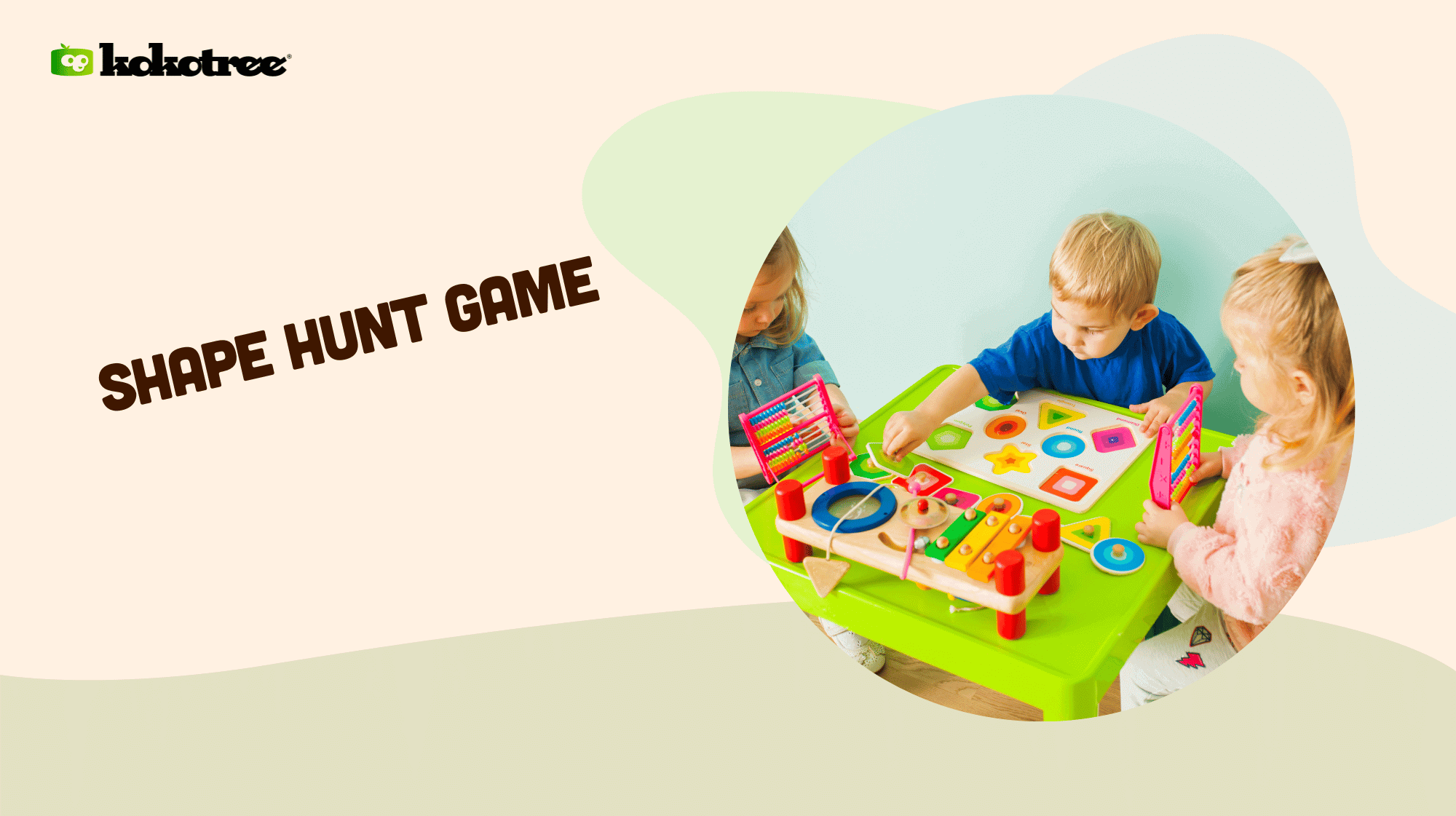 Shape Hunt Game for Toddlers and Preschoolers - Kokotree