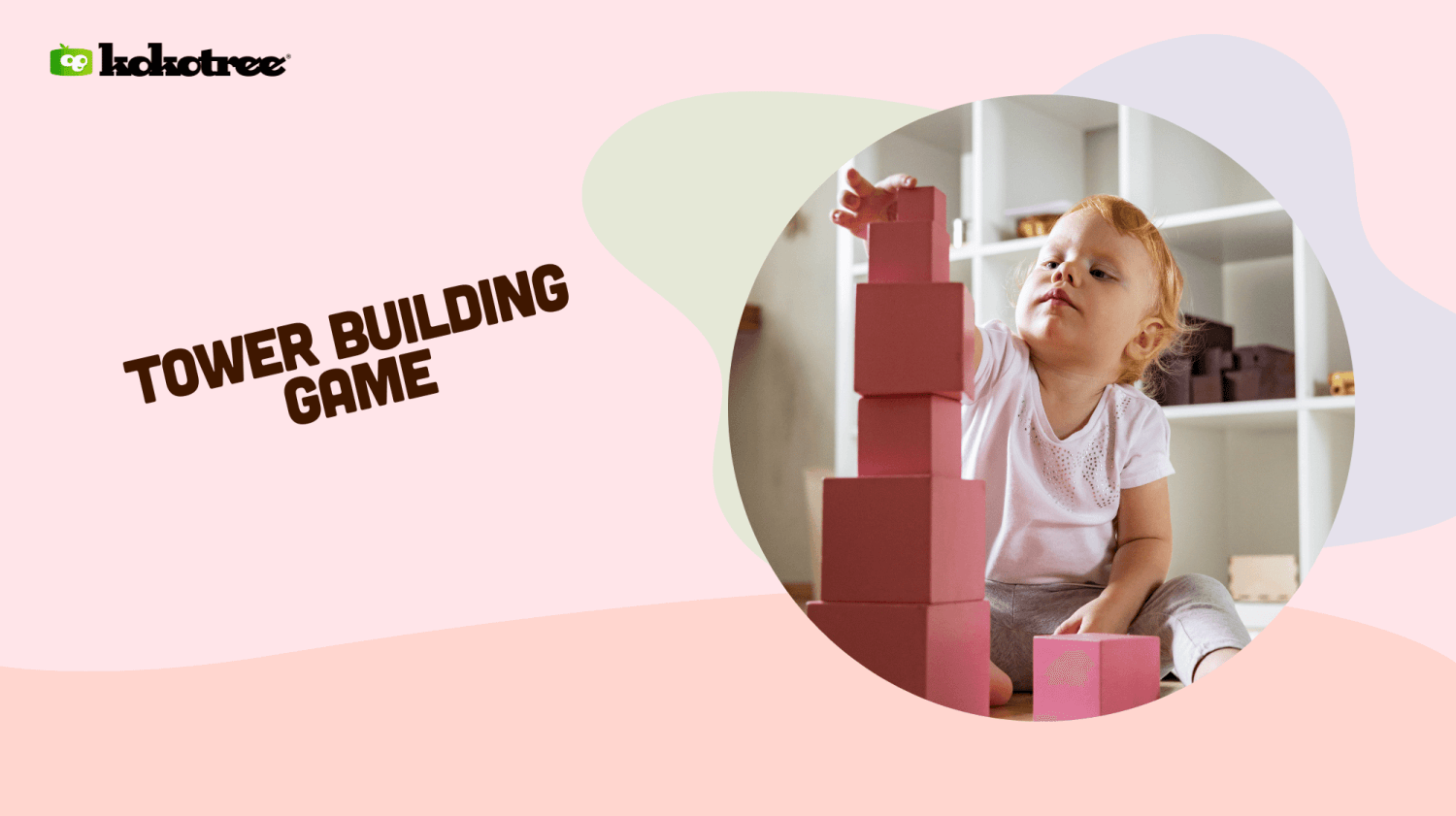 Tower Building Game for Toddlers and Preschoolers - Kokotree