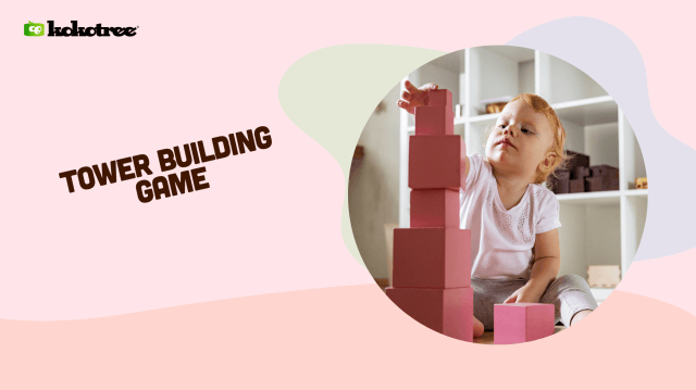 Tower Building Game for Toddlers and Preschoolers - Kokotree