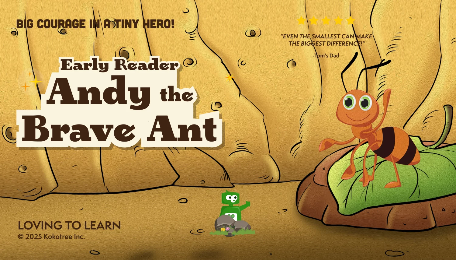 Andy The Brave Ant Preschool Learning Video - Kokotree