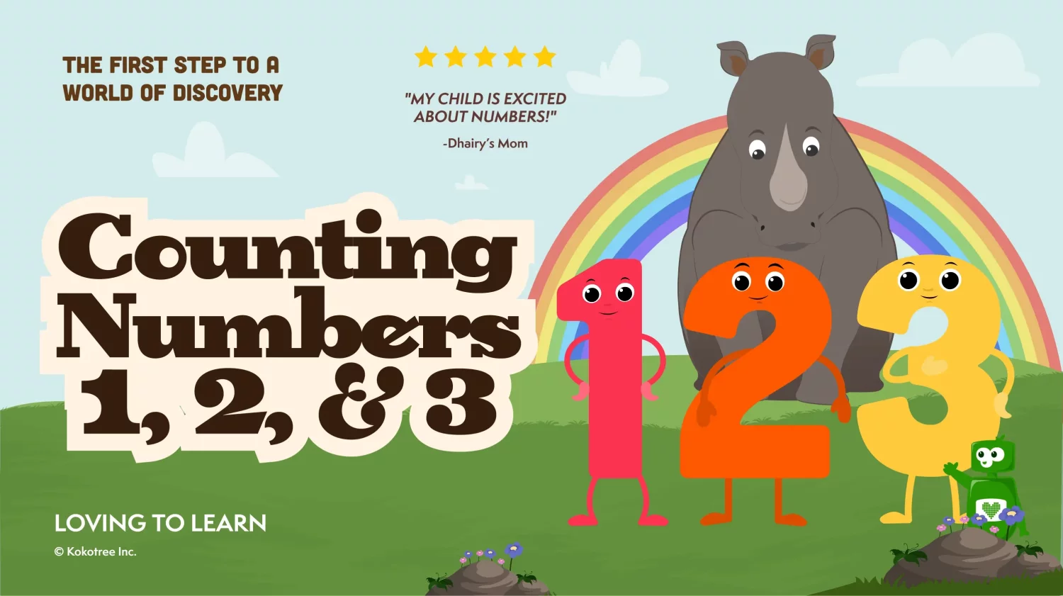 Counting Numbers 1, 2, 3 Preschool Learning Video - Kokotree