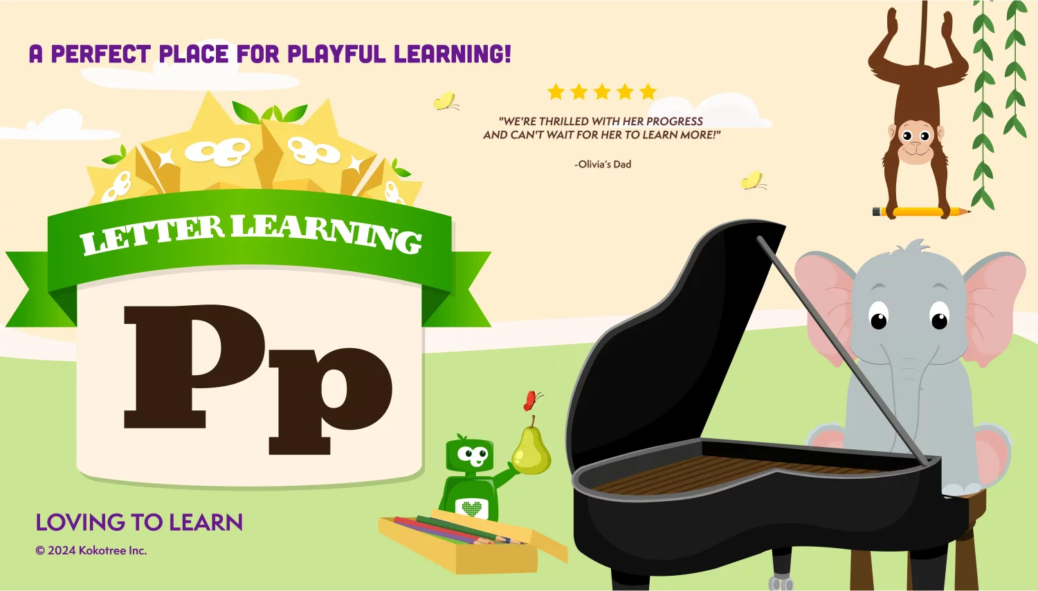 Letter P Preschool Learning Video - Kokotree