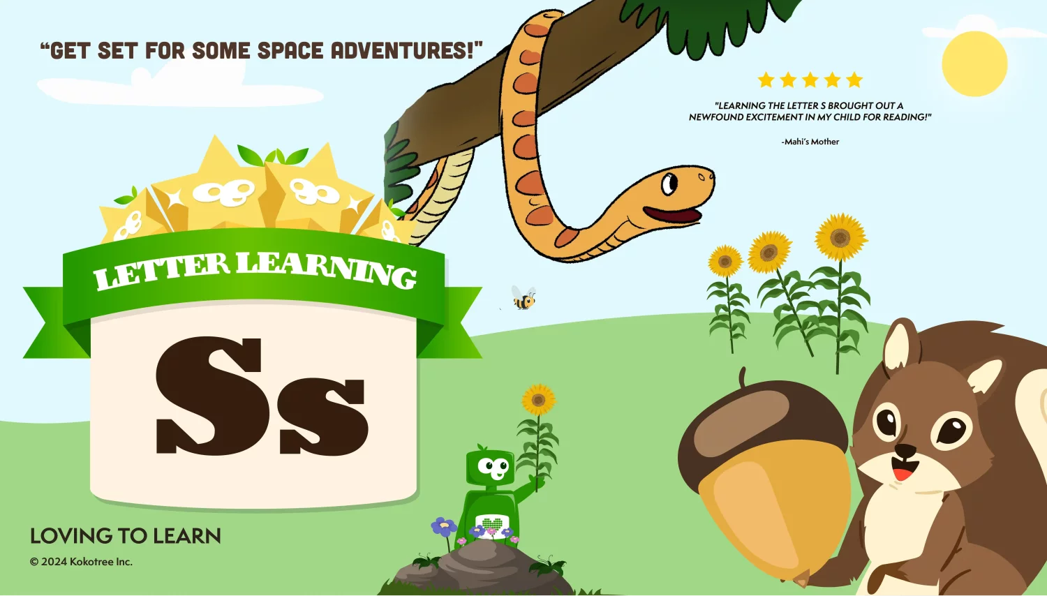 Letter S Preschool Learning Video - Kokotree
