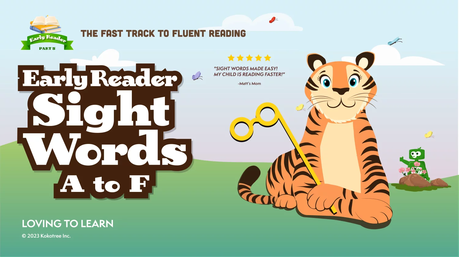 Sight Words A to F Preschool Learning Video - Kokotree