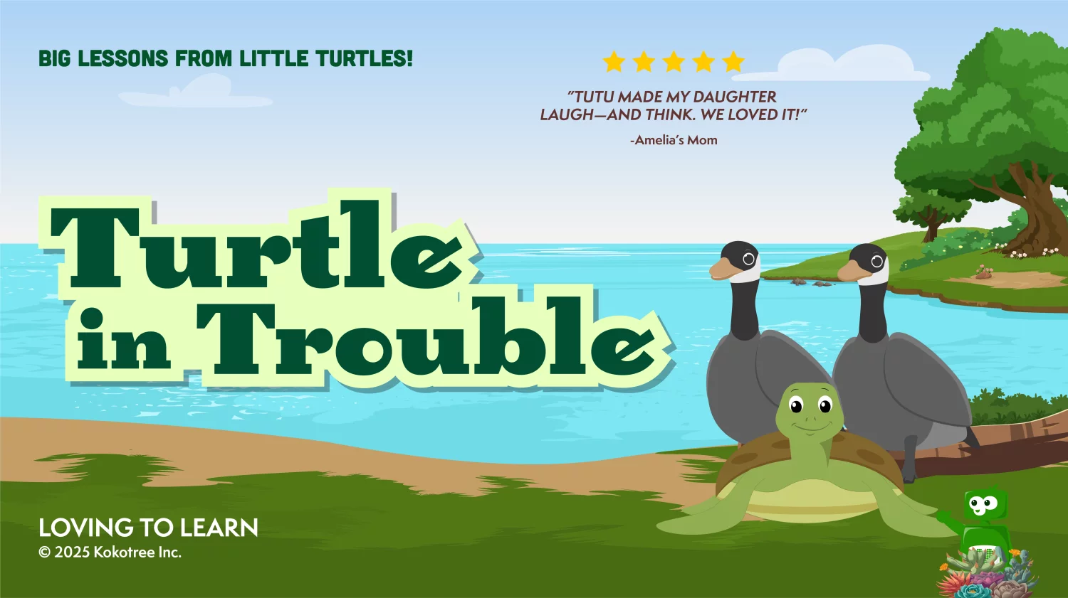 Turtle in Trouble Preschool Learning Video - Kokotree
