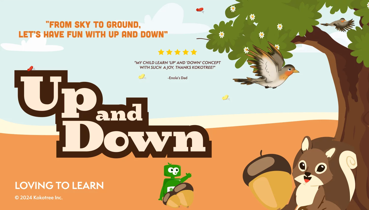 Up and Down Preschool Learning Video - Kokotree